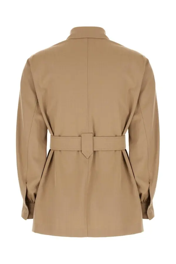 Max Mara Long Sleeve Belted Shirt - Multicolor