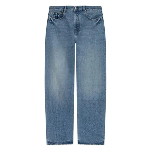 Jacquemus Cotton Loose-fit Straight Leg Jeans - Blue