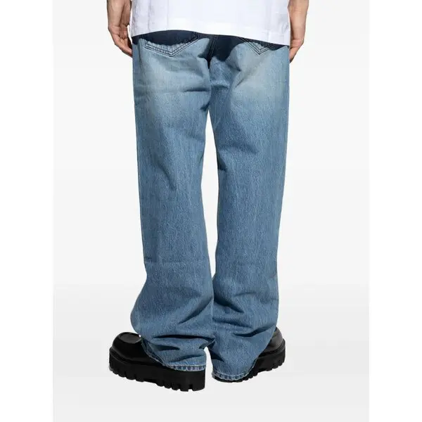 Jacquemus Cotton Loose-fit Straight Leg Jeans - Blue