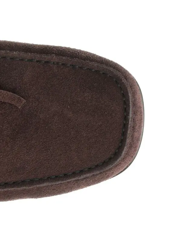 Valentino Garavani Suede Loafers With Metal Vlogo