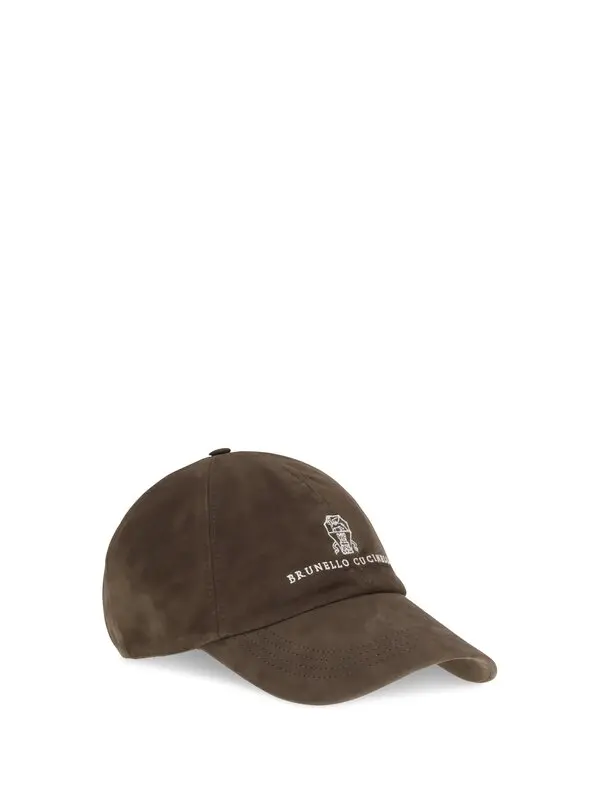 Brunello Cucinelli Suede Baseball Cap - Brown