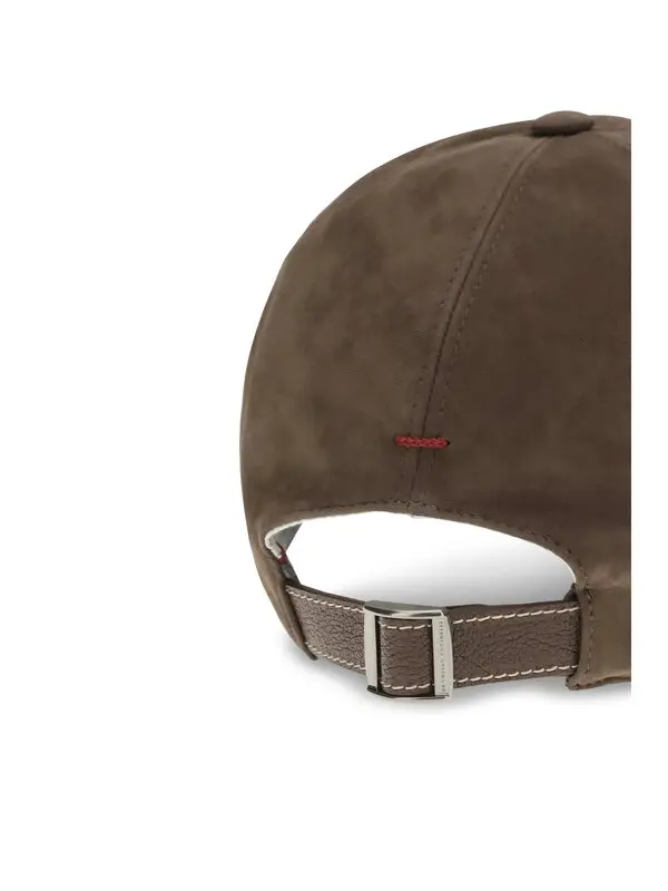Brunello Cucinelli Suede Baseball Cap - Brown