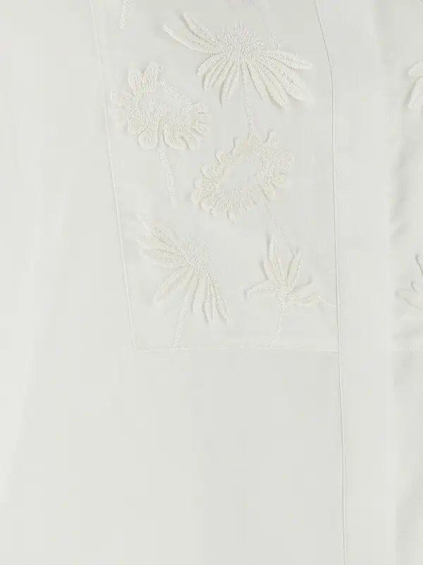 P.a.r.o.s.h Cotton Poplin Embroidered Shirt