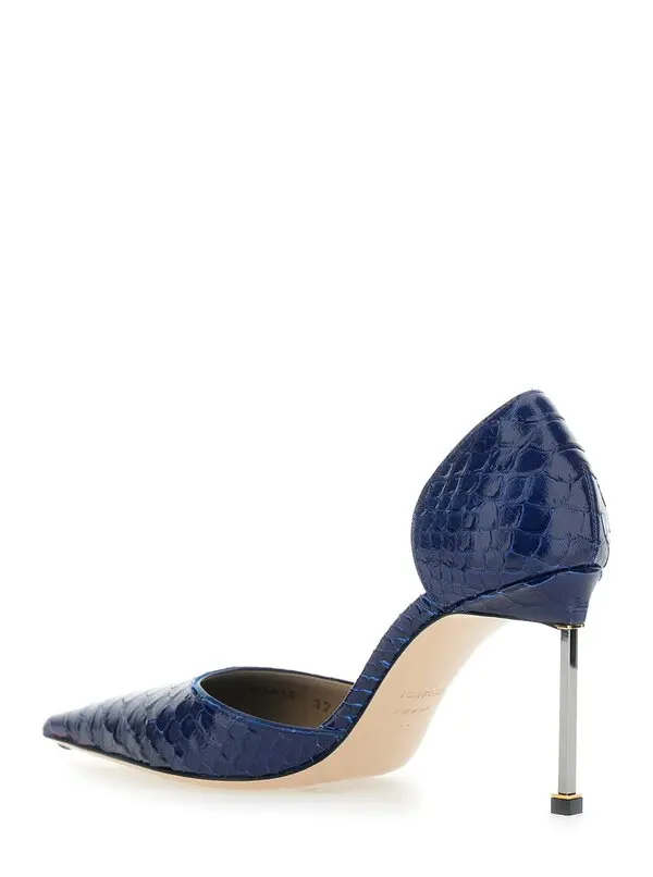 TOM FORD D'orsay Stiletto Pumps With Crocodile-embossed Effect - Multicolor