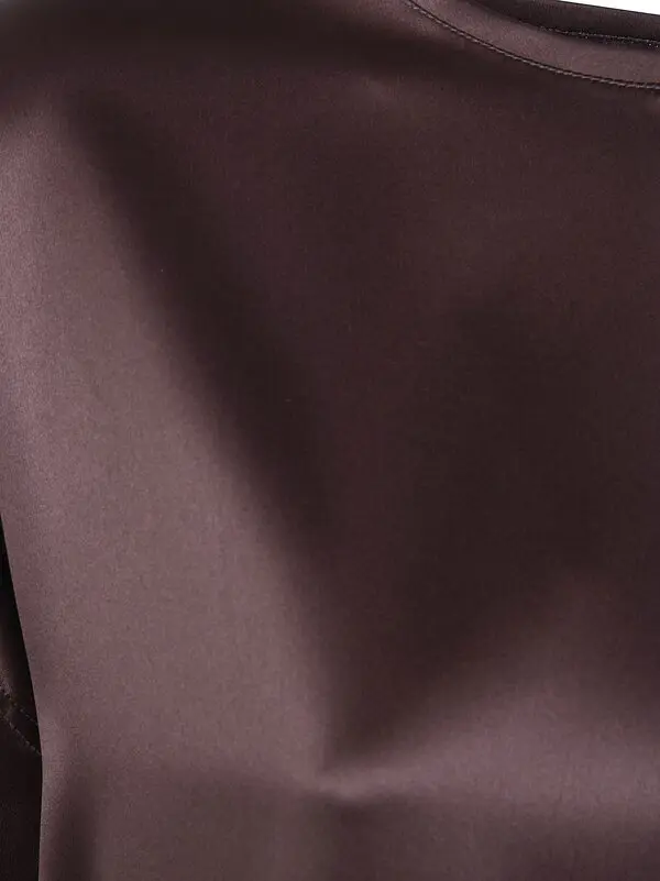 Brunello Cucinelli Short Sleeve Silk Blouse
