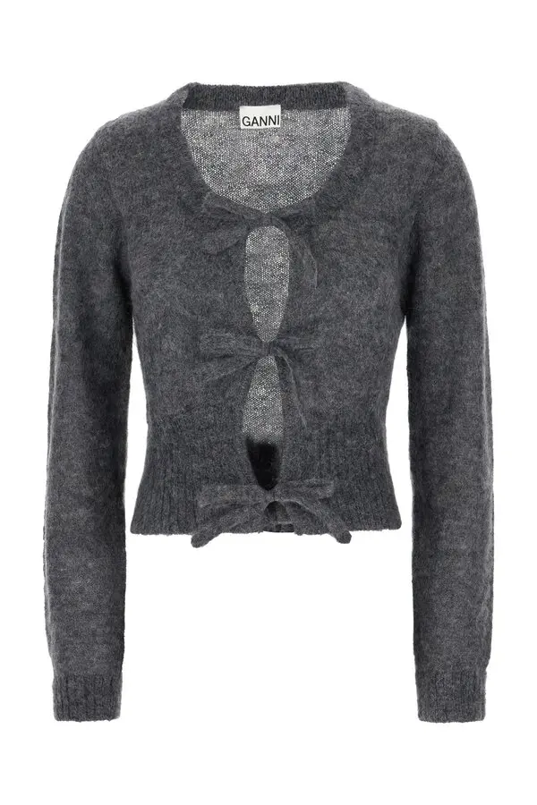 GANNI Knitwear With Bow Detailing - Multicolor