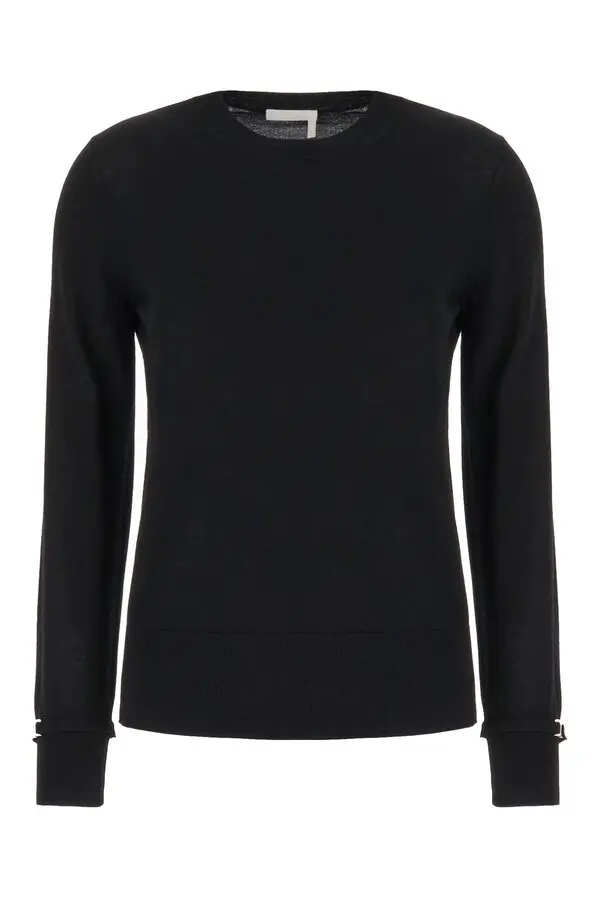 Chloé Crew Neck Knitwear With Embellished Cuffs - Multicolor