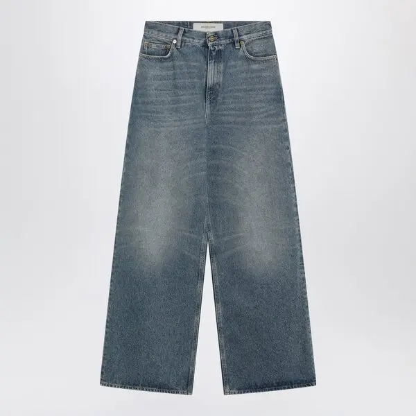 GOLDEN GOOSE Washed Wide-leg Denim Jeans - Blue