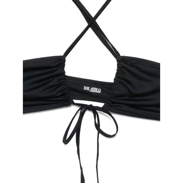 Attico Halterneck Crossover Straps Bikini