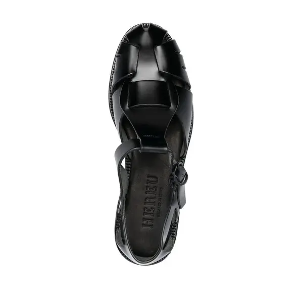 Hereu Calf Leather Caged Sandals