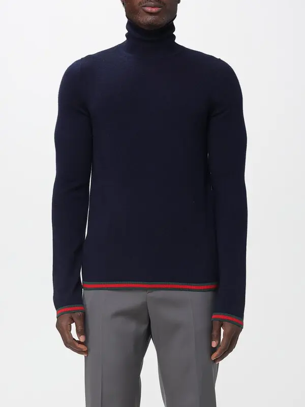 Gucci Cashmere Turtleneck Sweater - Blue
