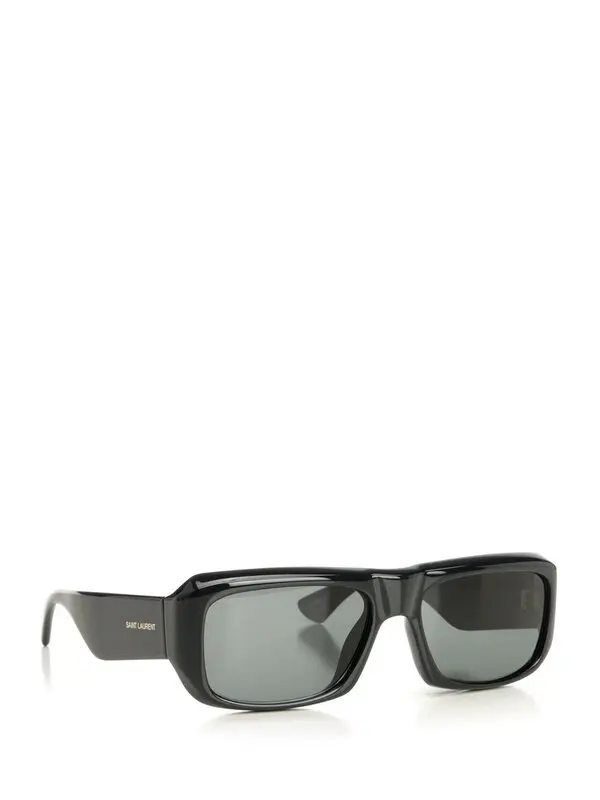 Saint Laurent Rectangular Frame Sunglasses - Black