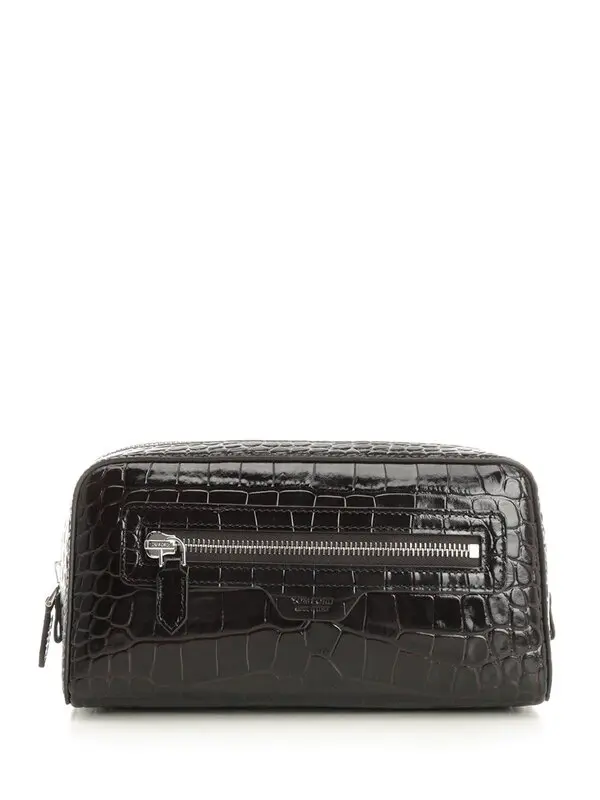 TOM FORD Leather Vanity Case - Brown