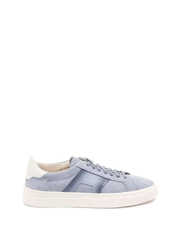 Santoni Lace-up Calf Leather Sneakers - Multicolor