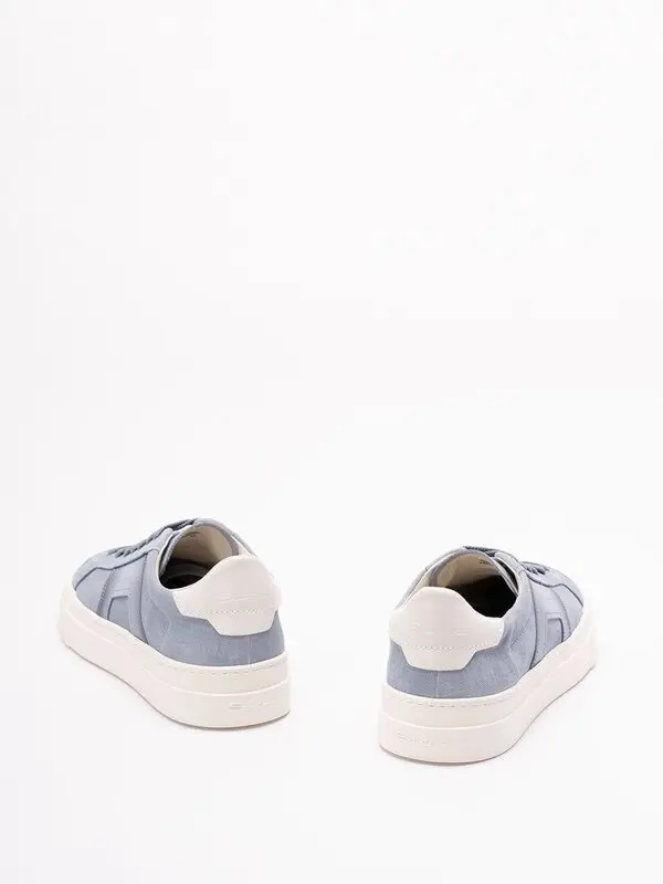 Santoni Lace-up Calf Leather Sneakers - Multicolor