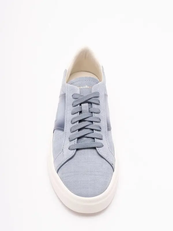 Santoni Lace-up Calf Leather Sneakers - Multicolor