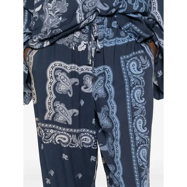 Attico Palazzo Pants With Drawstring Waist
