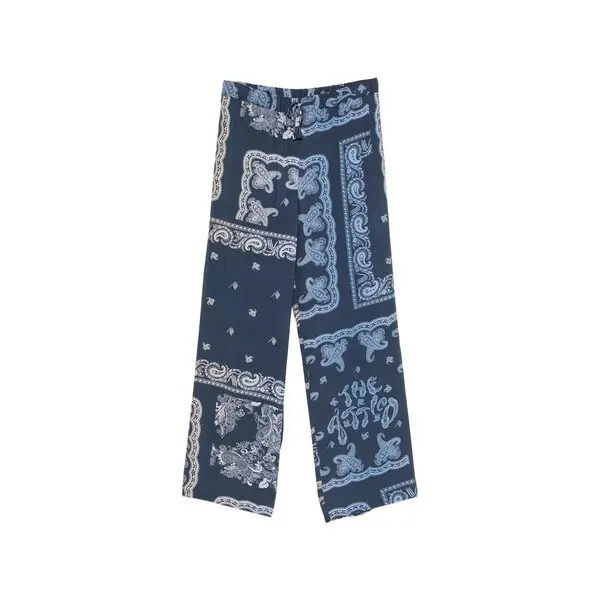 Attico Palazzo Pants With Drawstring Waist