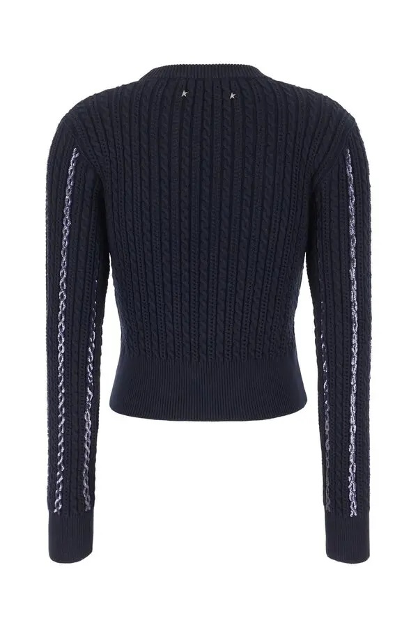 GOLDEN GOOSE Ribbed Knitwear With Sequined Details - Multicolor