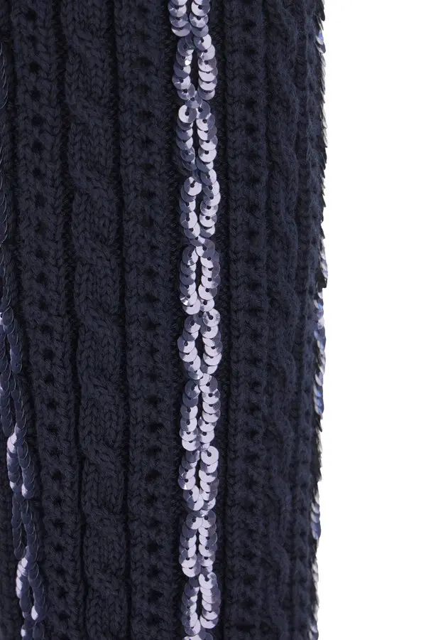 GOLDEN GOOSE Ribbed Knitwear With Sequined Details - Multicolor