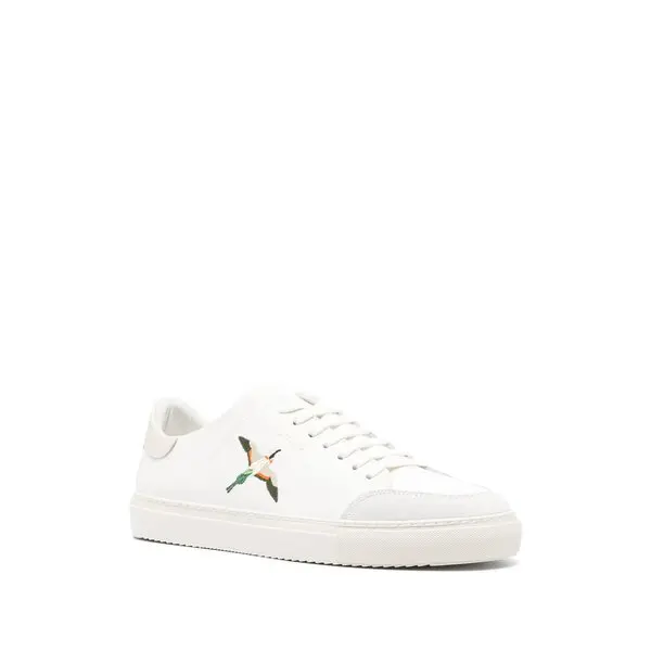Axel Arigato Beige Calf Leather Embroidered Bee Bird Sneakers