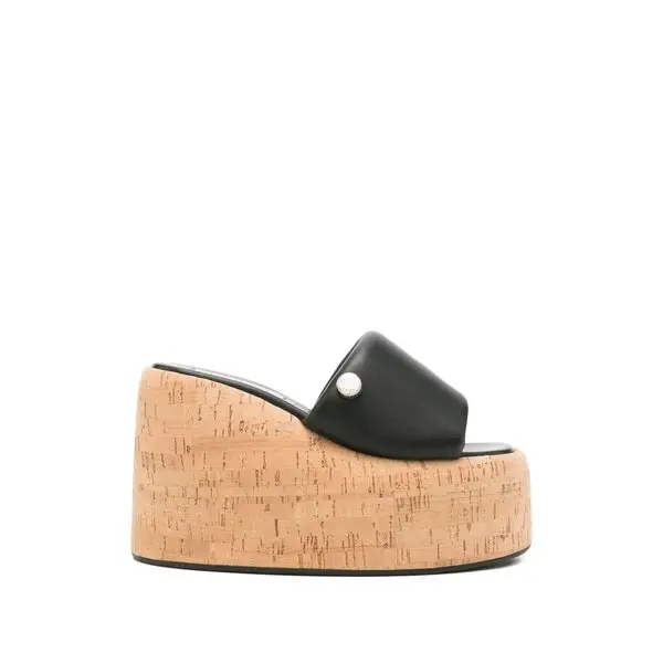 Attico Padded Open Toe Platform Mules