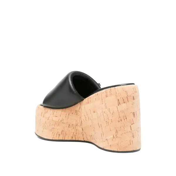Attico Padded Open Toe Platform Mules