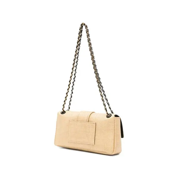 Jacquemus Neutrals Raffia Shoulder Bag - Cream