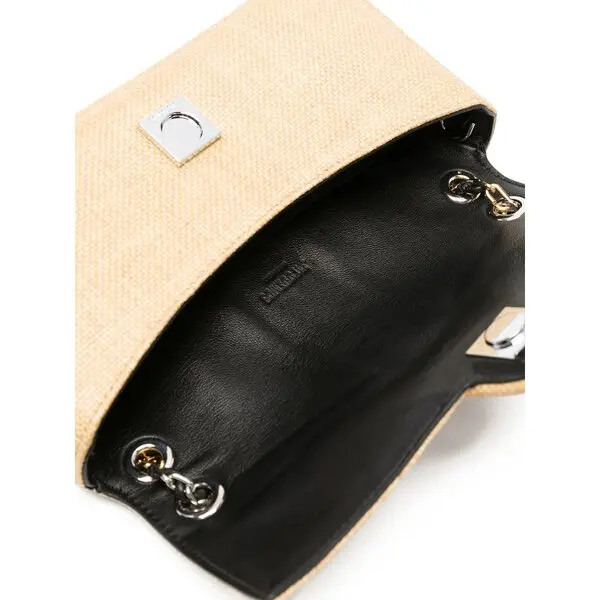 Jacquemus Neutrals Raffia Shoulder Bag - Cream