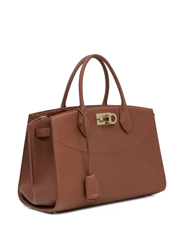 FERRAGAMO New Studio Soft Large Handbag - Brown