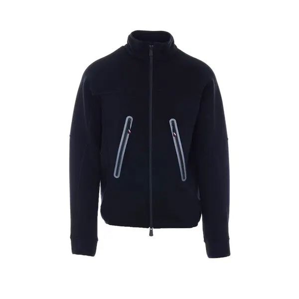 Moncler Long-sleeve Zip-up Cardigan With Logo