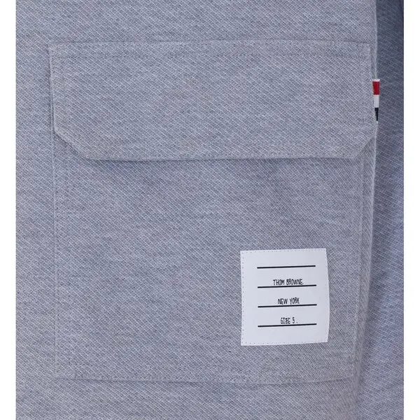 Thom Browne Oversize Zip-up Parka With Striped Logo Detail