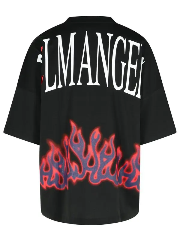 Palm Angels Flames' Cotton T-shirt