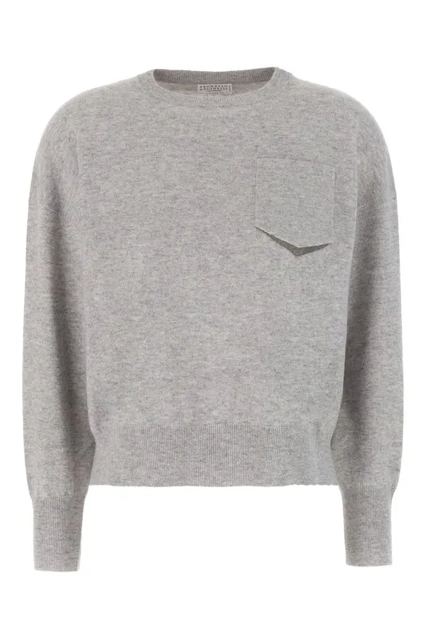 Brunello Cucinelli Knitwear With Pocket Detail - Multicolor