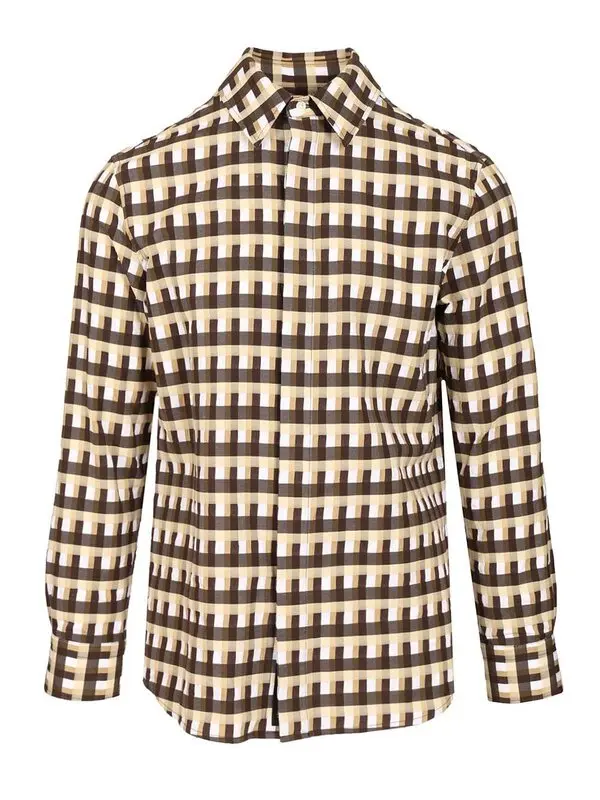 Bottega Veneta Checked Shirt