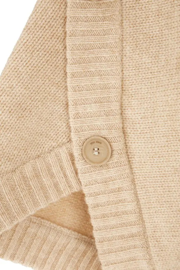 Max Mara Hooded Knitwear With Button Detail - Multicolor