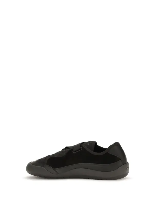 Prada Montecarlo Re-edition 2005 Suede And Re-nylon Sneakers - Black