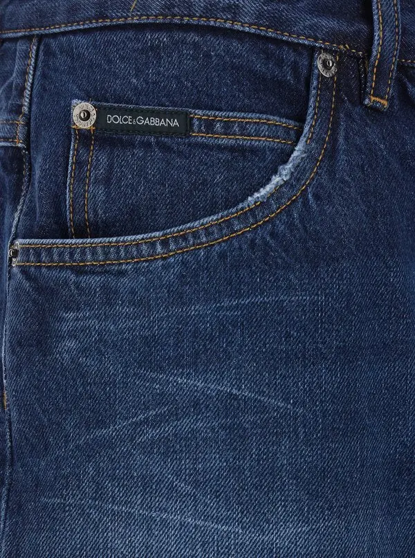 Dolce & Gabbana Straight Leg Jeans - Multicolor