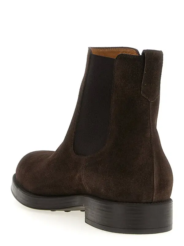 TOD'S Suede Chelsea Ankle Boots - Brown