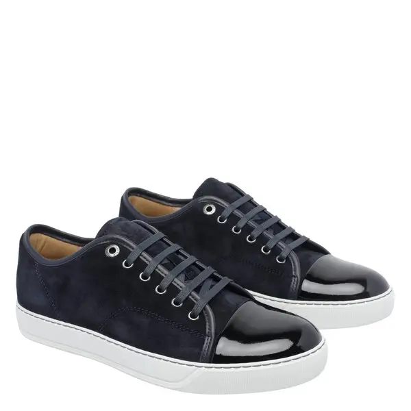 LANVIN Dbb1 Suede Leather Sneakers - Blue