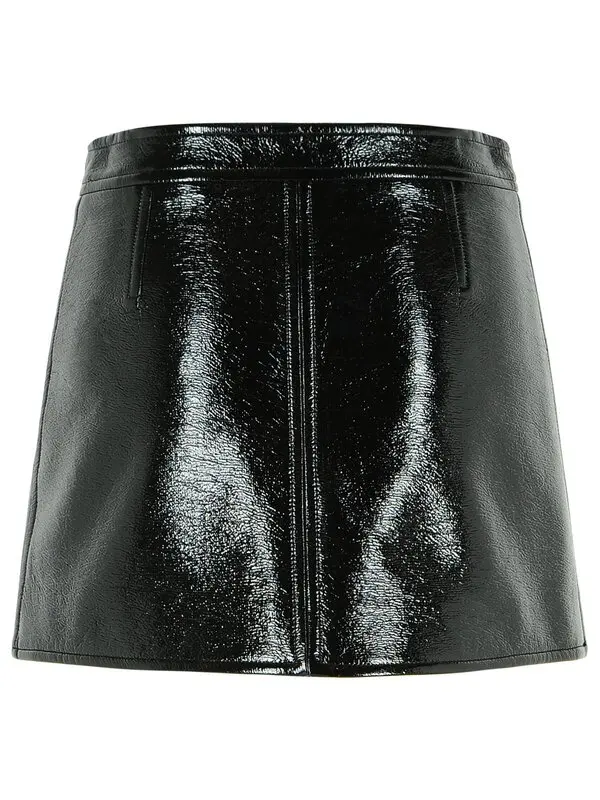 COURREGES Vinyl Mini Skirt - Black