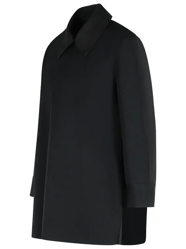 JIL SANDER Wool Blouse - Black