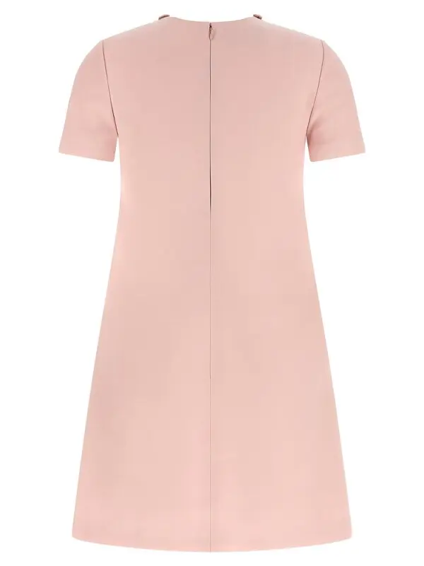 Valentino Garavani Crêpe Couture Mini Dress With Jewel Bows
