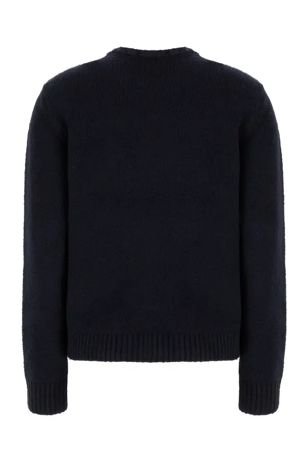 Moncler Ribbed Knitwear With Embroidered Logo