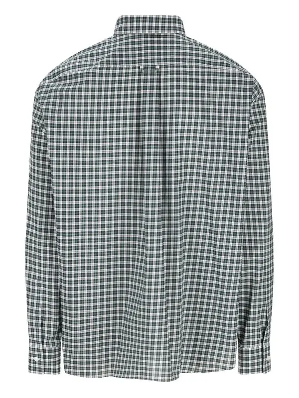 Celine Wide Tartan Shirt - Green