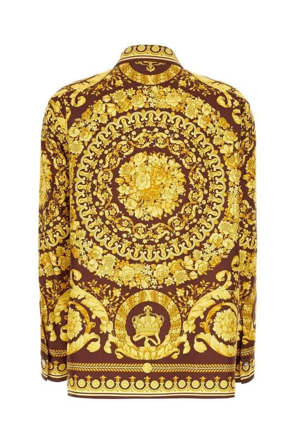 Versace Long Sleeve Printed Shirt - Multicolor