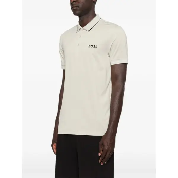 BOSS Neutrals Polo Shirts - Cream