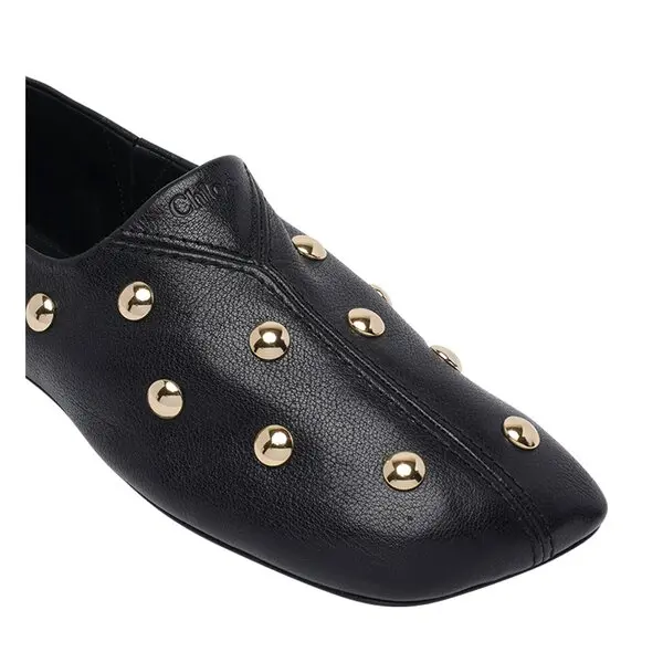 Chloé Rita Ballerina Flats Studded Leather