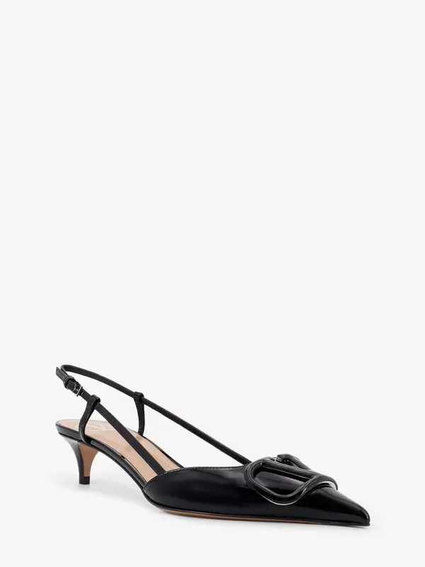 Valentino Garavani Patent Leather Vlogo Slingback Pumps - Multicolor