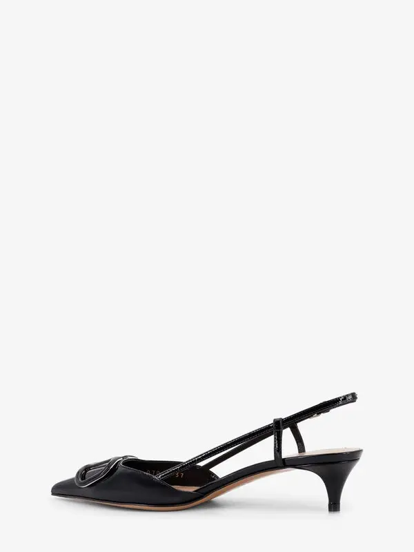 Valentino Garavani Patent Leather Vlogo Slingback Pumps - Multicolor